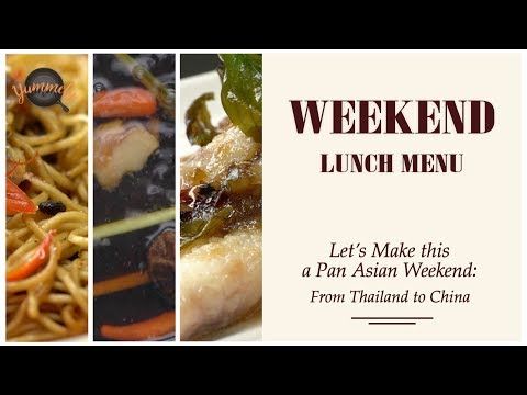Pan Asian Weekend Lunch Menu