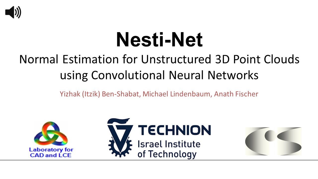 Nesti-Net: Normal Estimation for Unstructured 3D Point Clouds using Convolutional Neural Networks