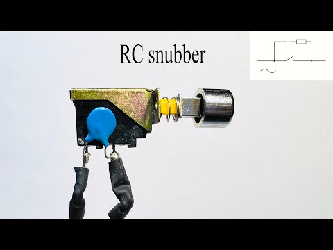 Why put a capacitor in parallel with the switch. RC snubber for switch