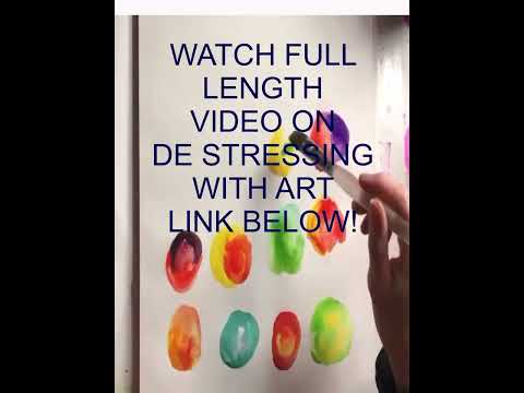 HOW TO DE STEESS WITH ART/TECHNIQUES TO DESTRESS WITH PAINTING/SERENITY THROUGH ART #shorts