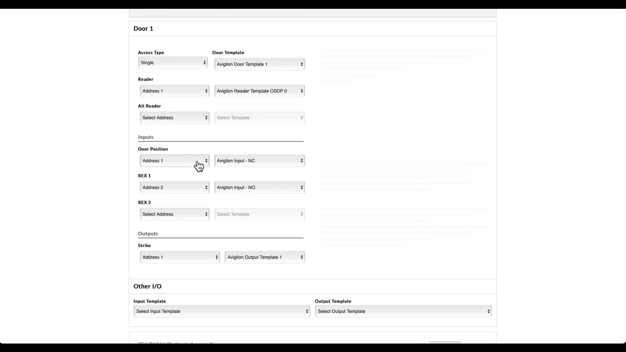 ACM Templates   Door and Wiring