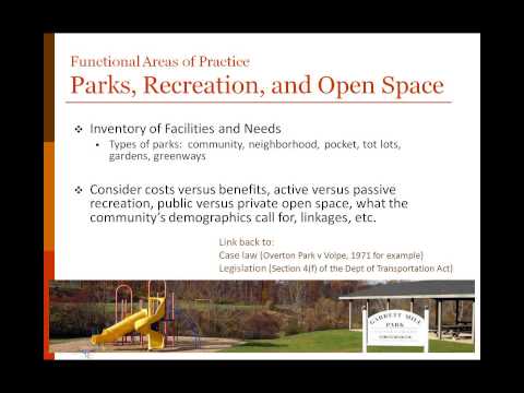 AICP Exam Review Series Functional Areas of Planning Practice