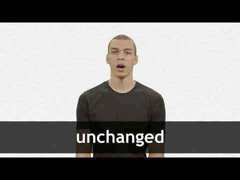 UNCHANGED definition in American English | Collins English Dictionary