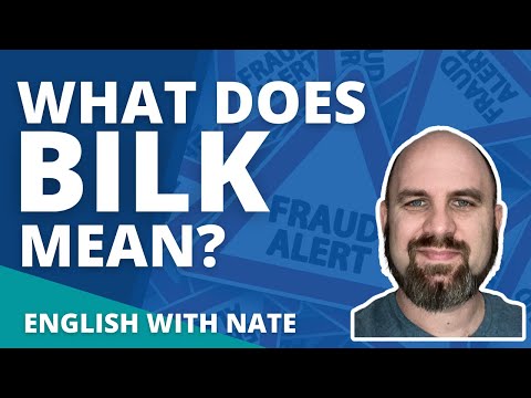 Meaning of Bilk / How to Pronounce Bilk (Learn English With Nate)