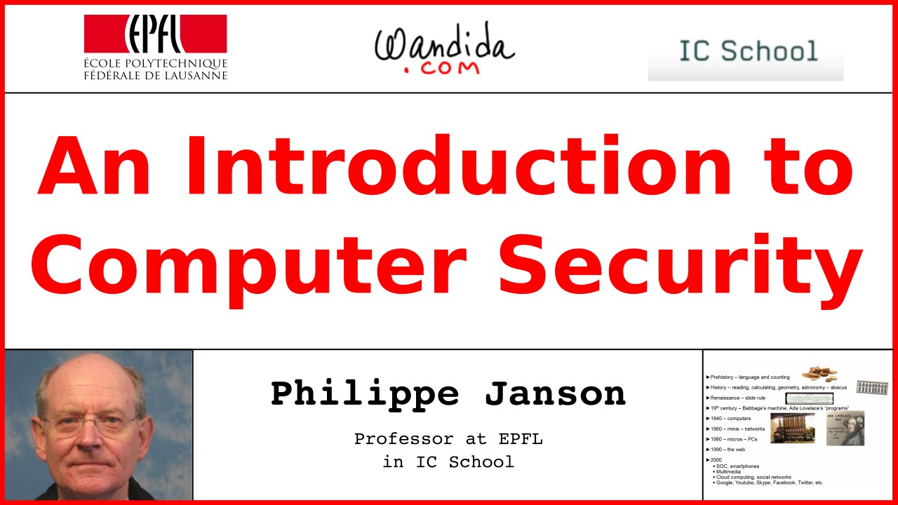 An Introduction to Computer Security | Philippe Janson