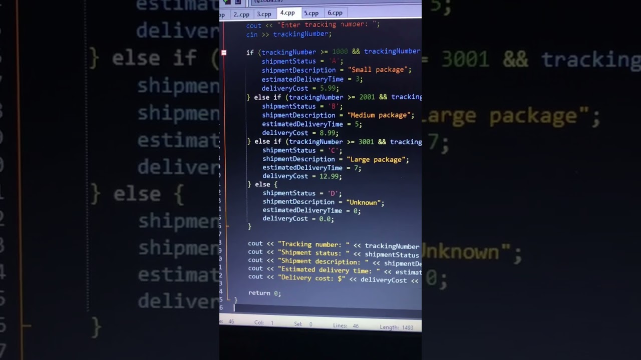 shipment info c++#coders #codemasters #coderstokyo #codingninja #codelife #codinglife #code #coding