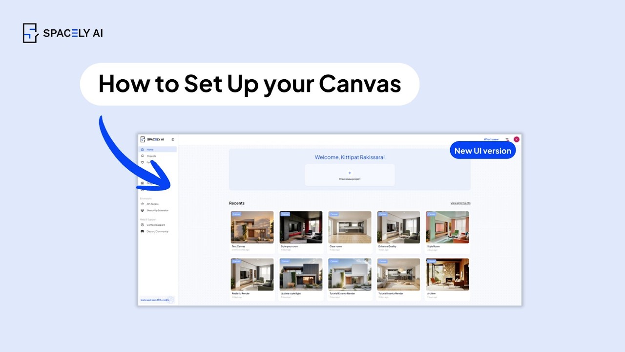 How to Set Up Your Spacely AI Workflow with Projects, Canvas and Tools