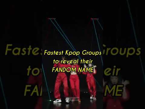 Fastest Kpop Groups to Reveal their Fandom Name | #shorts #BTS #Blackpink #Twice #Itzy #Astro #etc