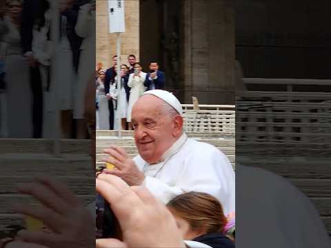Finally meet with Our Loving Pope Francis # Vatican City Rome Ttaly #shortvideo #viralshortvideo