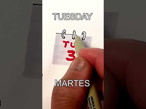 Learn Spanish! ¡Aprenda Inglés! TUESDAY : EL MARTES