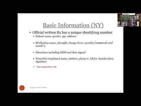 NYSCHP Pharmacy Resident Law Review Part 2