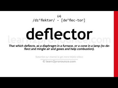 Pronunciation of Deflector | Definition of Deflector