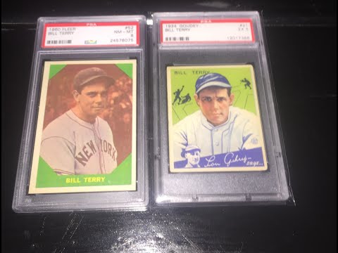 Episode 10: Through the Cardboard: 1934 Goudey Bill Terry - Two Strike Pinch Hitter (HOF)