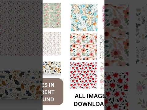 Captivating Flower Background Patterns: Digital Downloads on Etsy #shorts