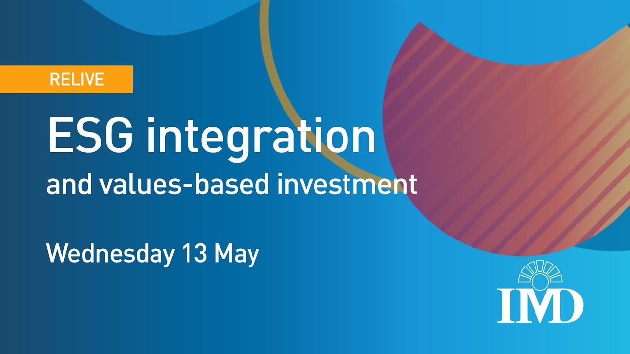 ESG integration and values-based investing