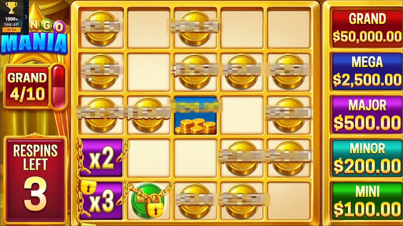 I tried BINGO MANIA with $20,000 BALANCE