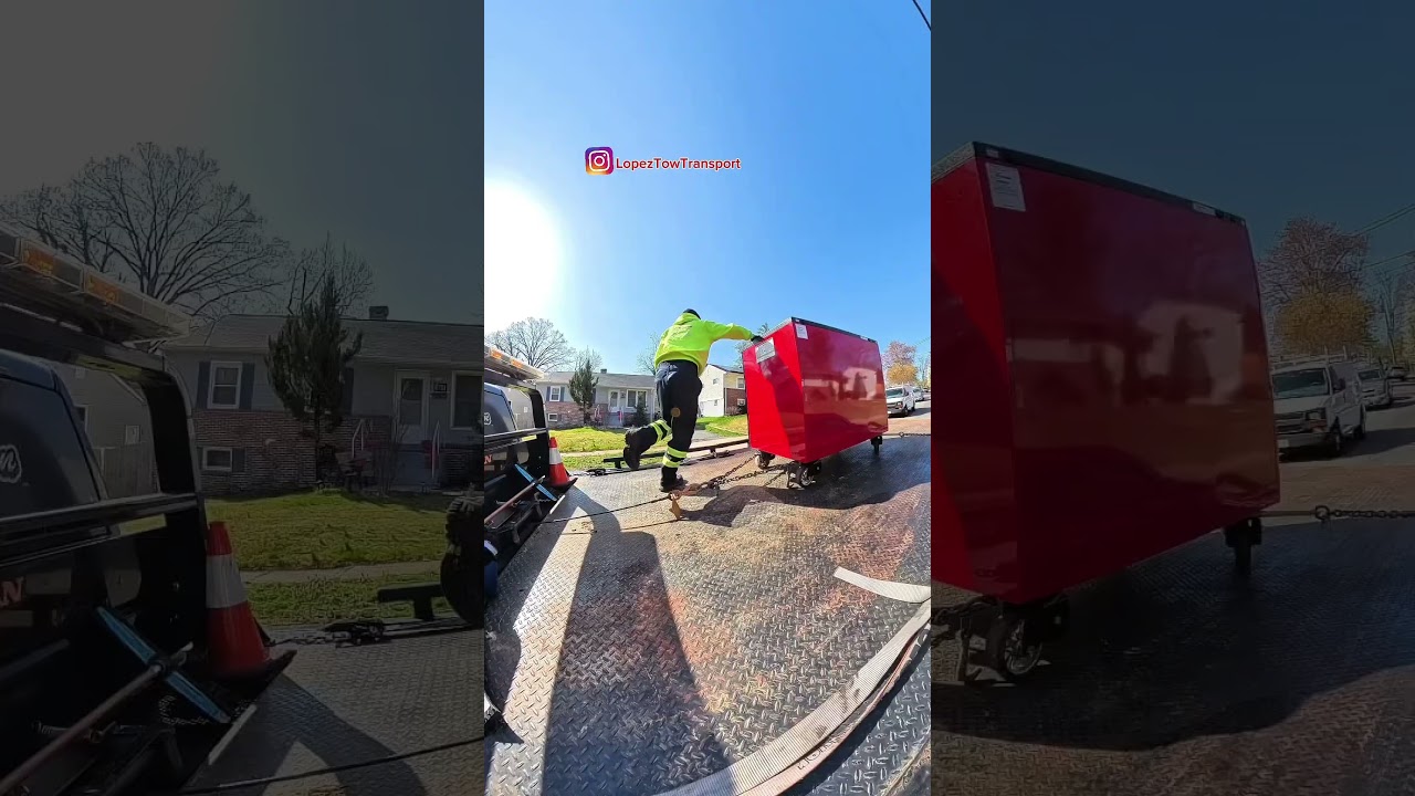 NEED YOUR TOOLBOX MOVED WE GOT YOU 🪝✅ #auto #towingarb #explore #towingequipment #towing #towlife ￼