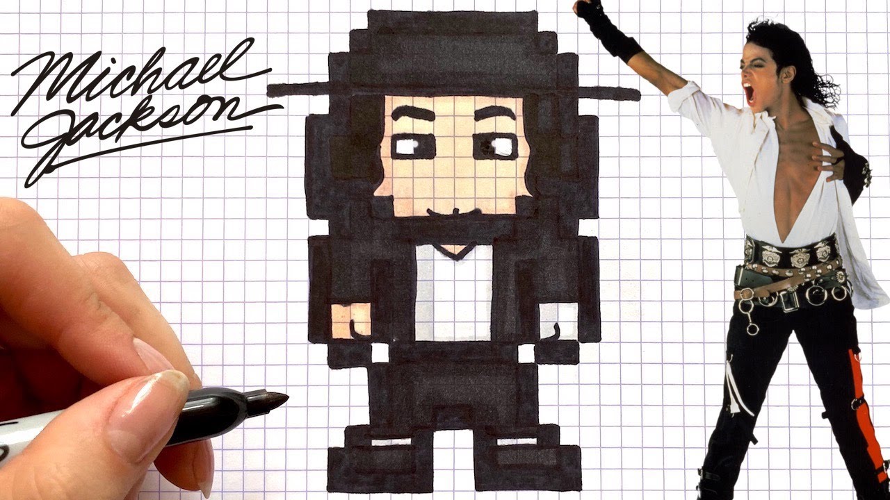 COME DISEGNARE MICHAEL JACKSON PIXEL ART