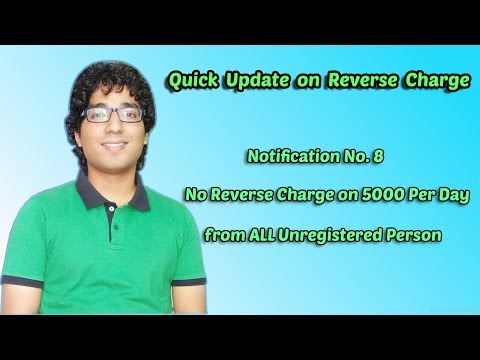 No Reverse Charge on Purchase Upto 5000/-