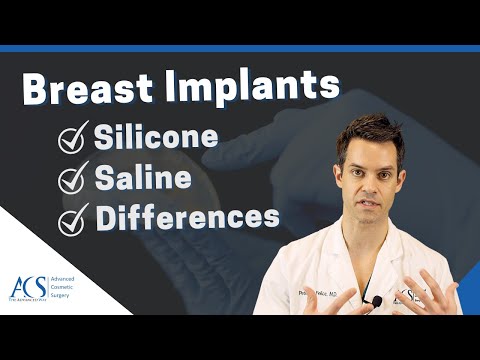 Types of Breast Implants: Shapes and Saline vs. Silicone (Gummy Bear)