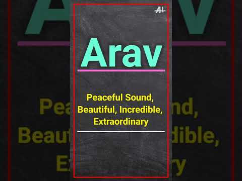 Arav। boys name। ladkon ke nam