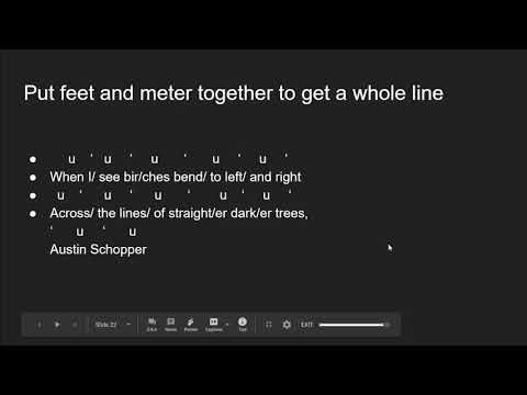 Poetry (Meter and Scansion)