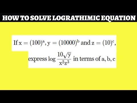 If x=(100)^a ,y=(10000)^b and z=(10)^c , express log 10 y^1/2 / x^2z^3 in terms of a,b,c