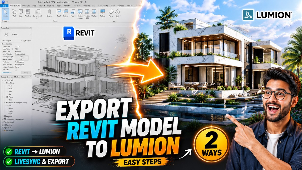 How to Export Revit Model to Lumion (Beginner Step-by-Step Tutorial)