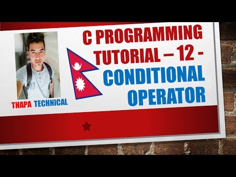 Learn C Programming Tutorial 12 Conditional Operator Nepali - Mind Luster