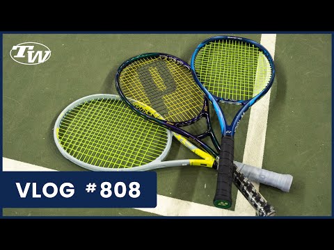 Tennis Gear on sale: Blackcode, Head Extremes, VCORE Pro, EZONE Racquets & Vintage Finds - VLOG 808