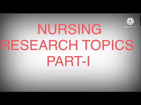 Research topics for nurses