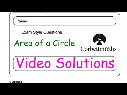 Area of a Circle Answers - Corbettmaths