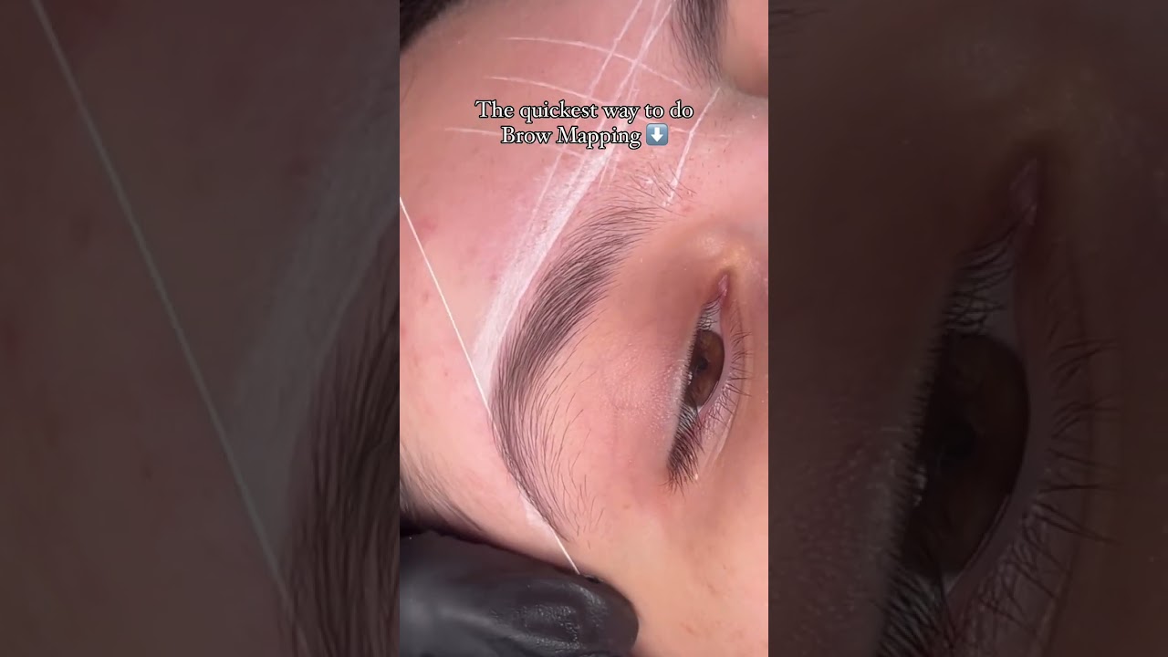 3 Reasons why I use a apping thread⬇️: 1.Precision: Mapping string ensures exact brow shaping