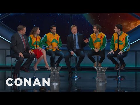 The Cast Of "Silicon Valley" Rocks Pied Piper Jackets | CONAN on TBS
