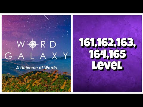 Word Galaxy Challenge - 161,162,163,164,165 Level Answers