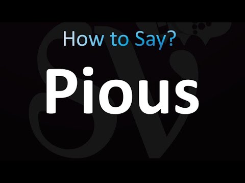 How to Pronounce Pious (correctly!)