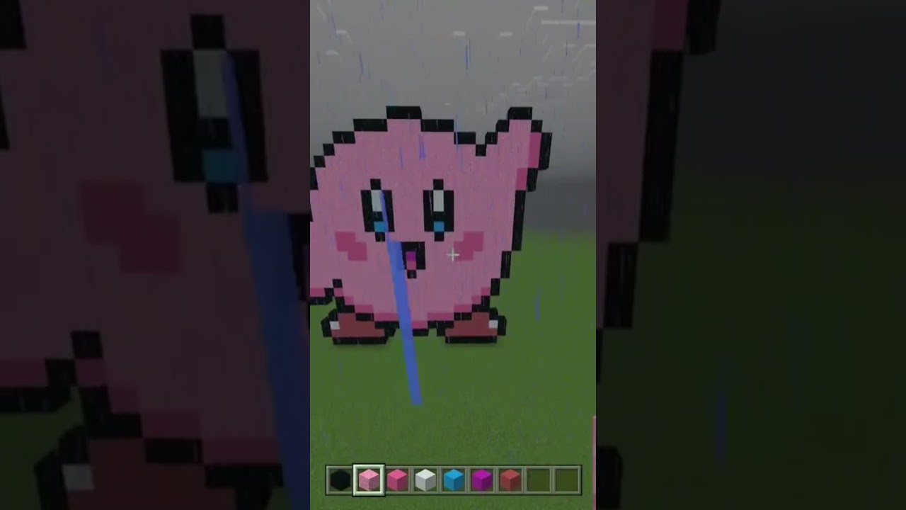 Kirby Minecraft Build.