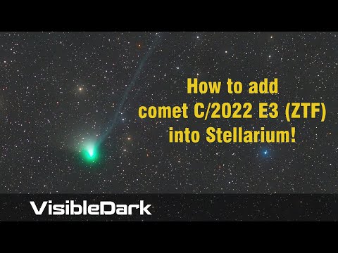 How to find and add Comet C/2022 E3 (ZTF) into Stellarium