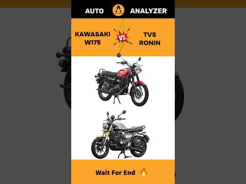 Kawasaki W175 π Vs TVS Ronin π€© | Amazing Comparison & Review π± | #shorts