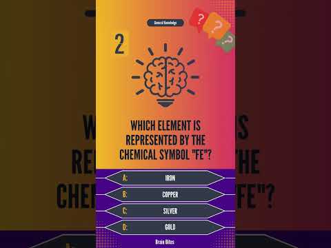 Which element is represented by the chemical symbol "Fe"? #quiz #shorts