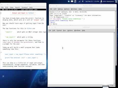 Learn Python 07 Input and Output - Mind Luster