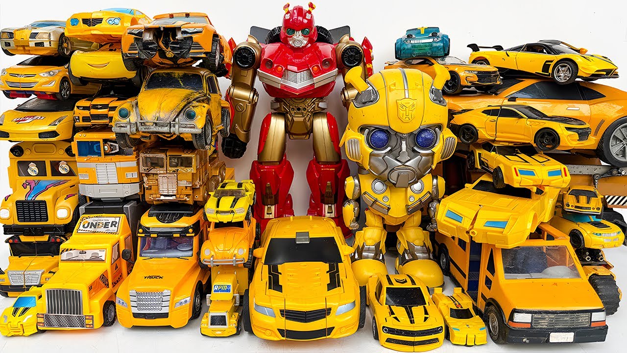 Ultimate Yellow Transformers Bumblebee Toys Collection | Different Robot Tobot Carbot Transformation