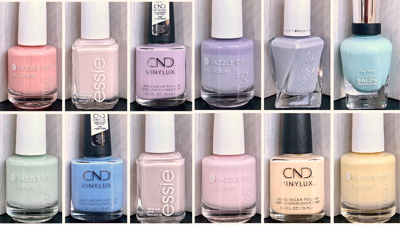 THE BEST Pastel Nail Polishes [SWATCHED on DIFFICULT NAILS]
