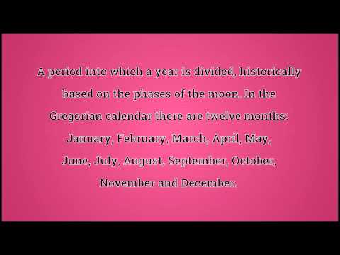 What Month Means