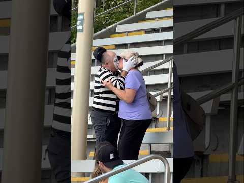 She got what she asked for ๐๐ Tom mime Seaworld #seaworldmime #funny #tomthemime #comedy #shorts
