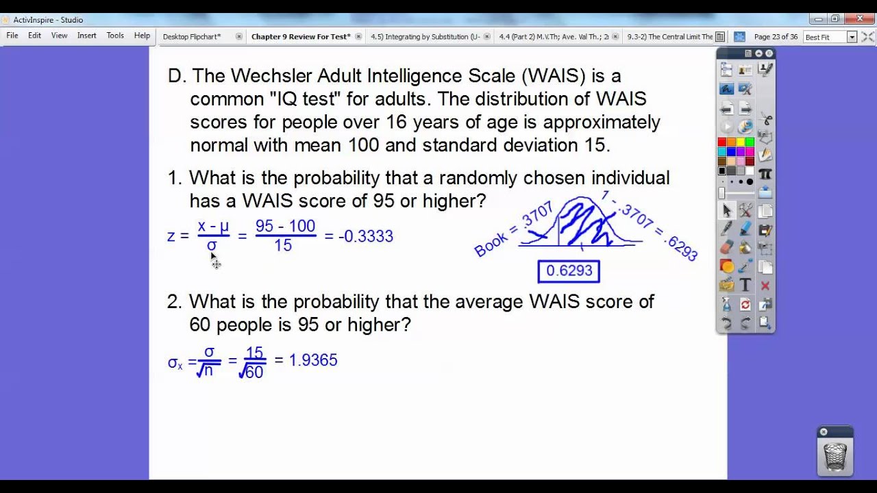 Review For Test on Chapter 9   Sampling Distributions