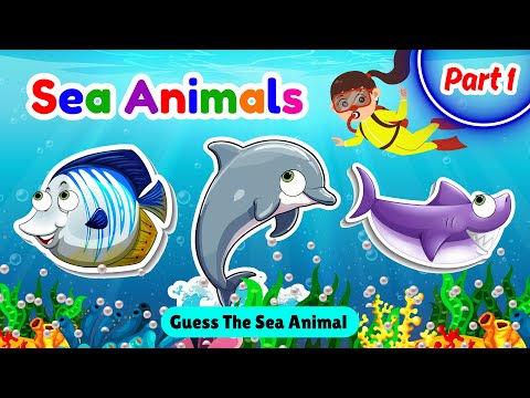 Sea Animals for Kids | Ocean Animals Vocabulary | English Educational Video, Kids Learning