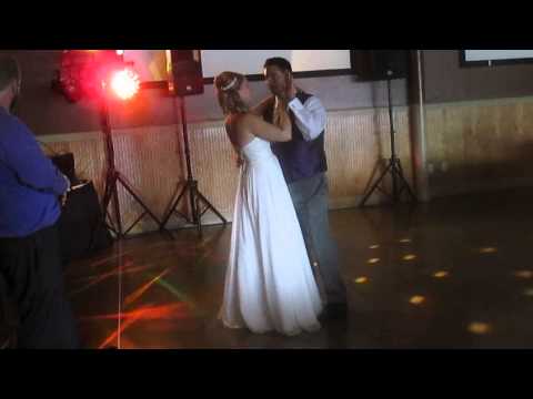 Kristi and Evan's last dance at their reception