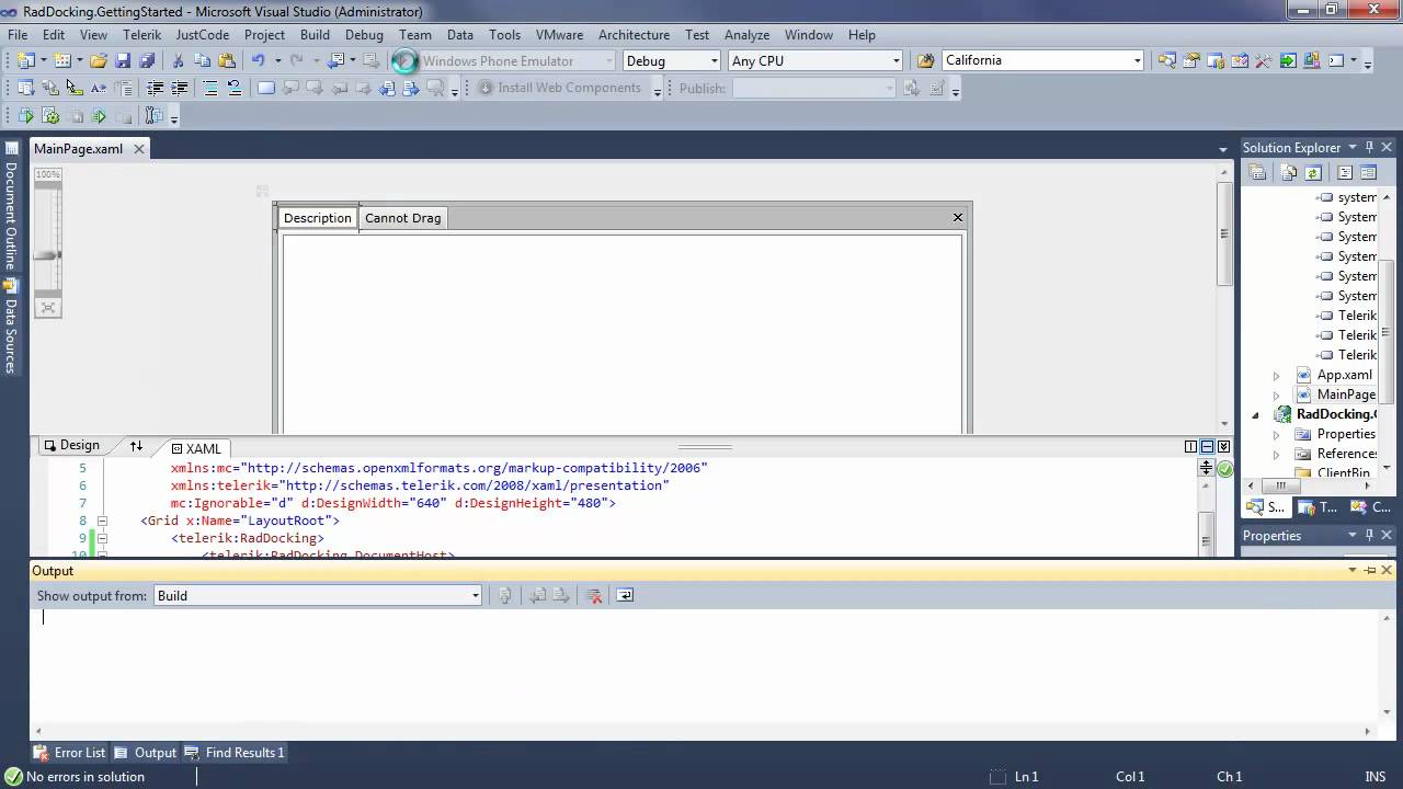 Docking - Part 1: Getting Started (Silverlight & WPF)