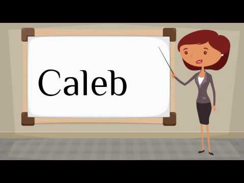 How do you say 'Caleb' in Spanish?